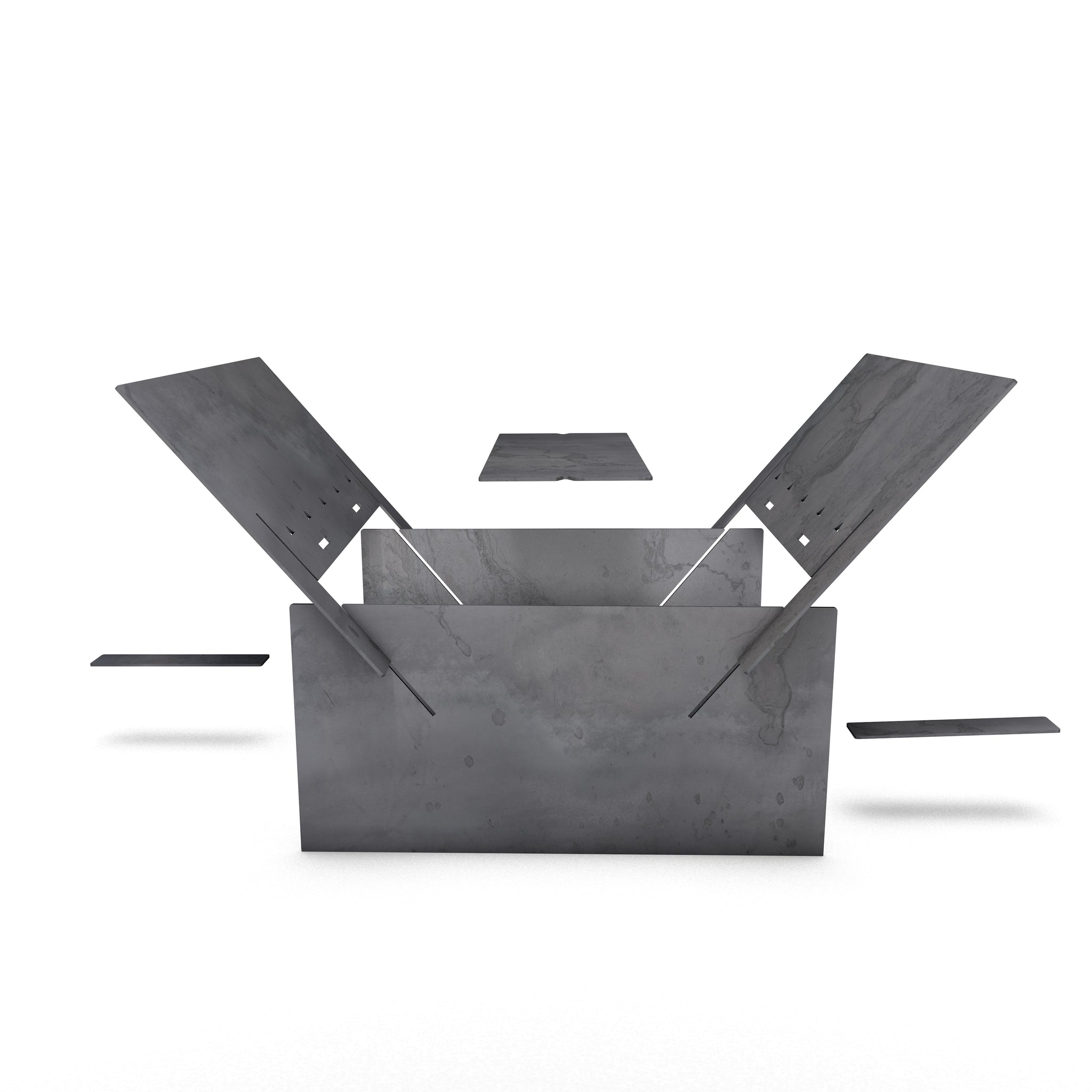 Modular Steel Fire Pit – Edge Right