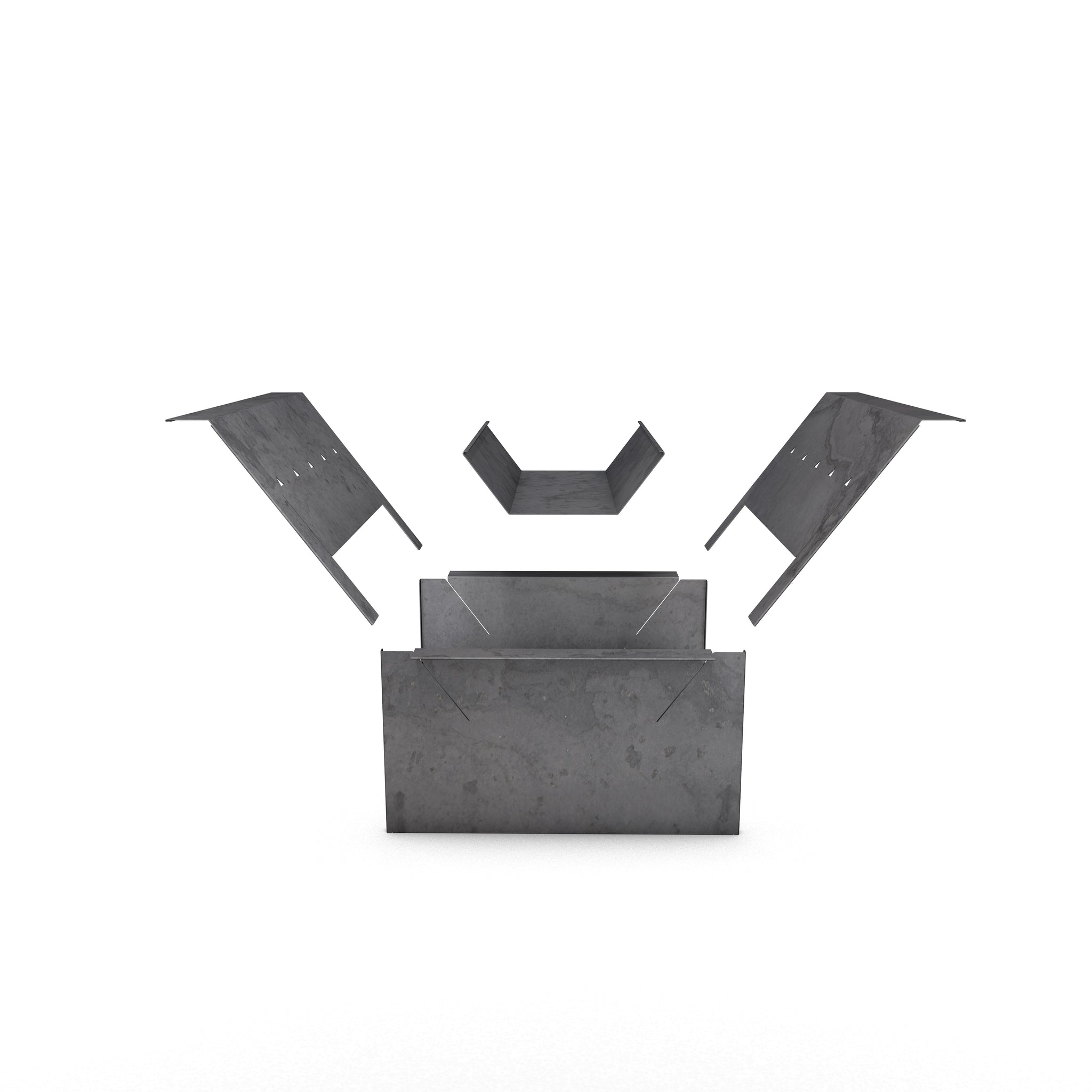 Modular Steel Fire Pit – Edge Right