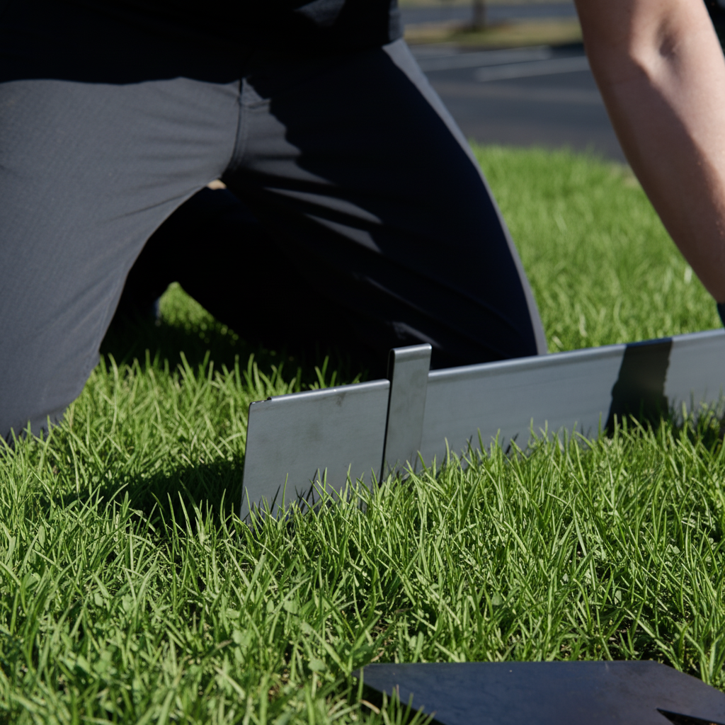 Hammer-In Landscape Edging - Cor-Ten Steel - Accessory Strips - Plus C ...