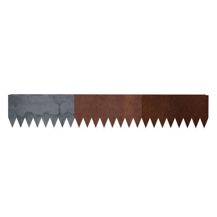 Hammer-In Landscape Edging - Cor-Ten Steel - 2ft Strips - Plus Connect ...