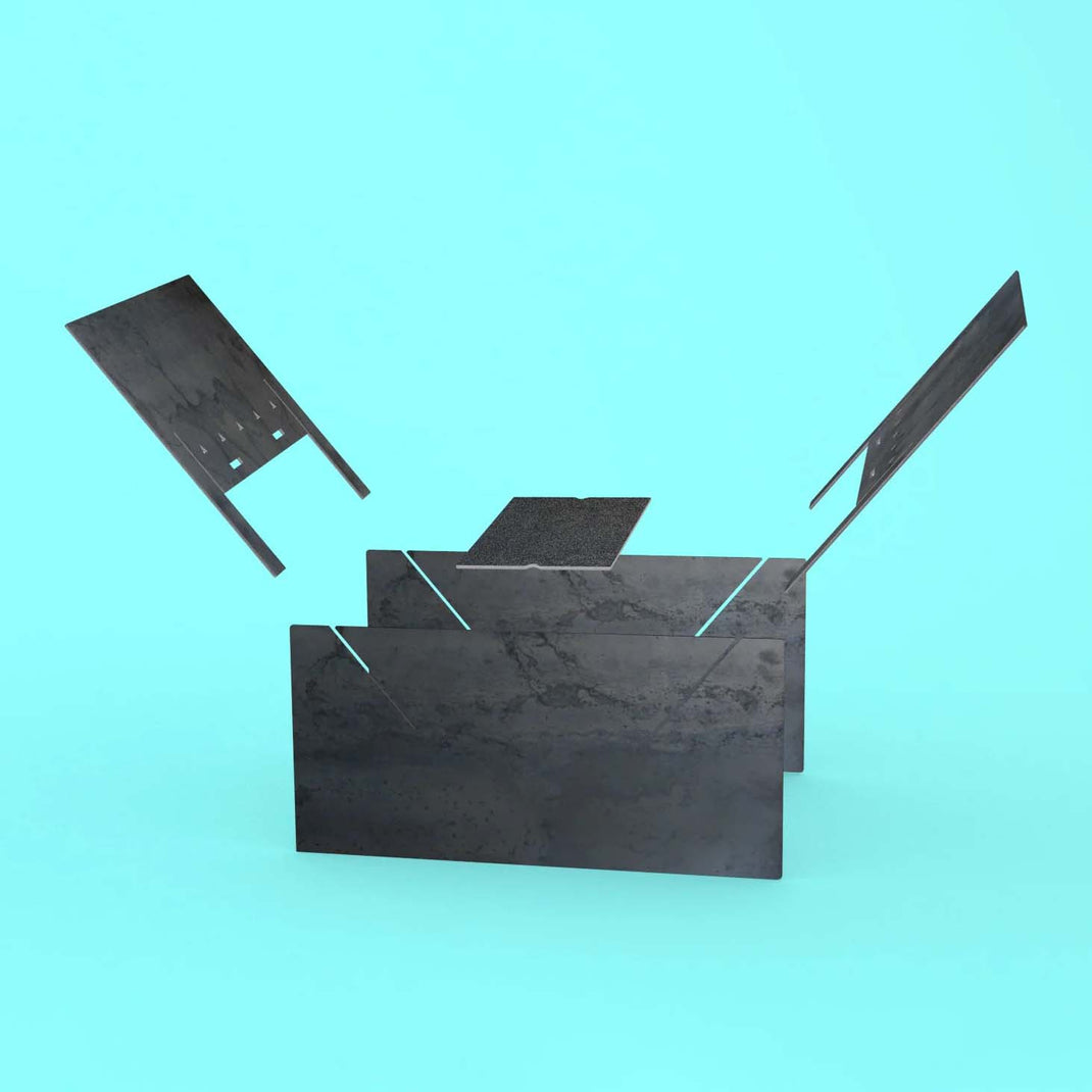 Modular Steel Fire Pit – Edge Right