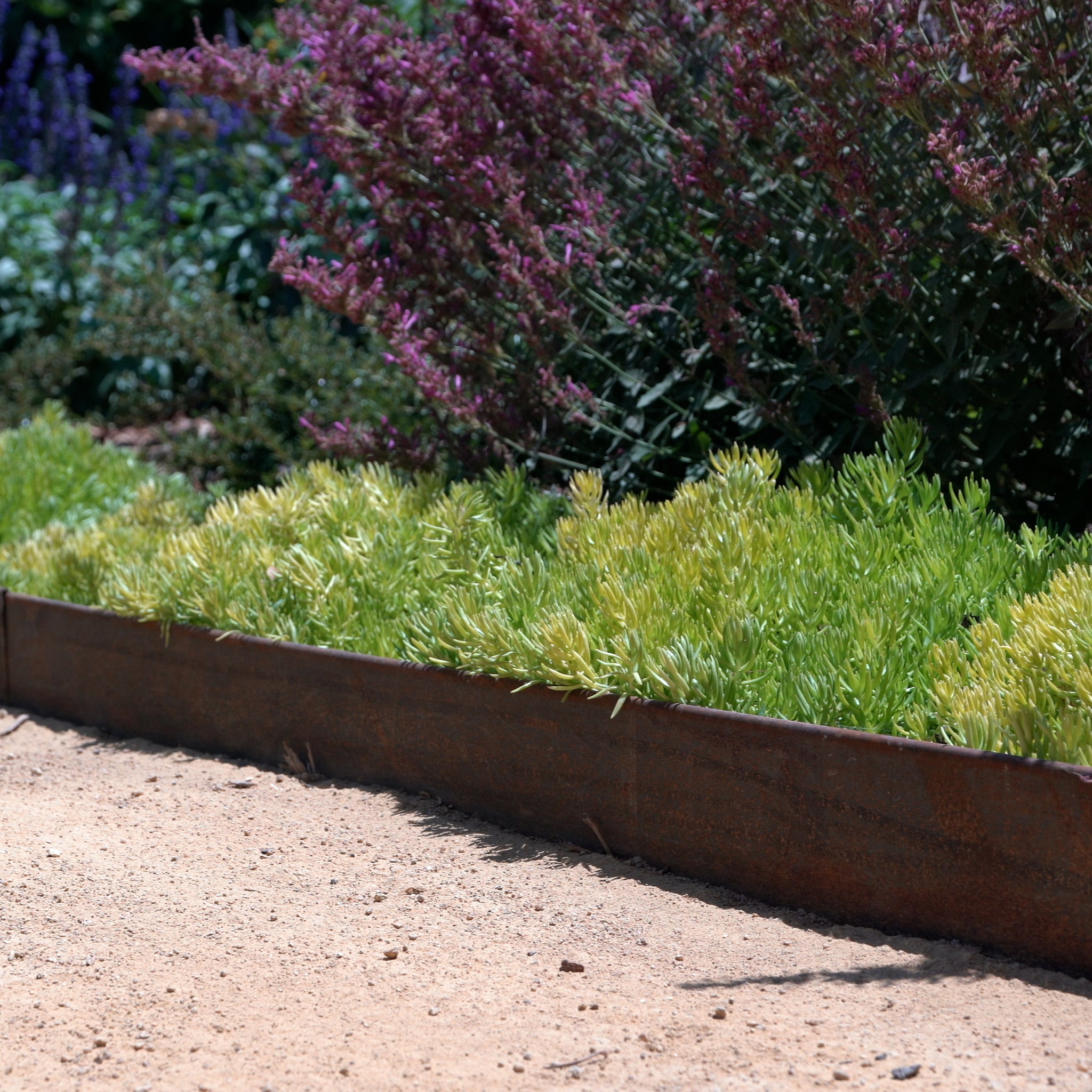 Hammer-In Landscape Edging - Cor-Ten Steel - 4ft Strips - Plus Connect ...