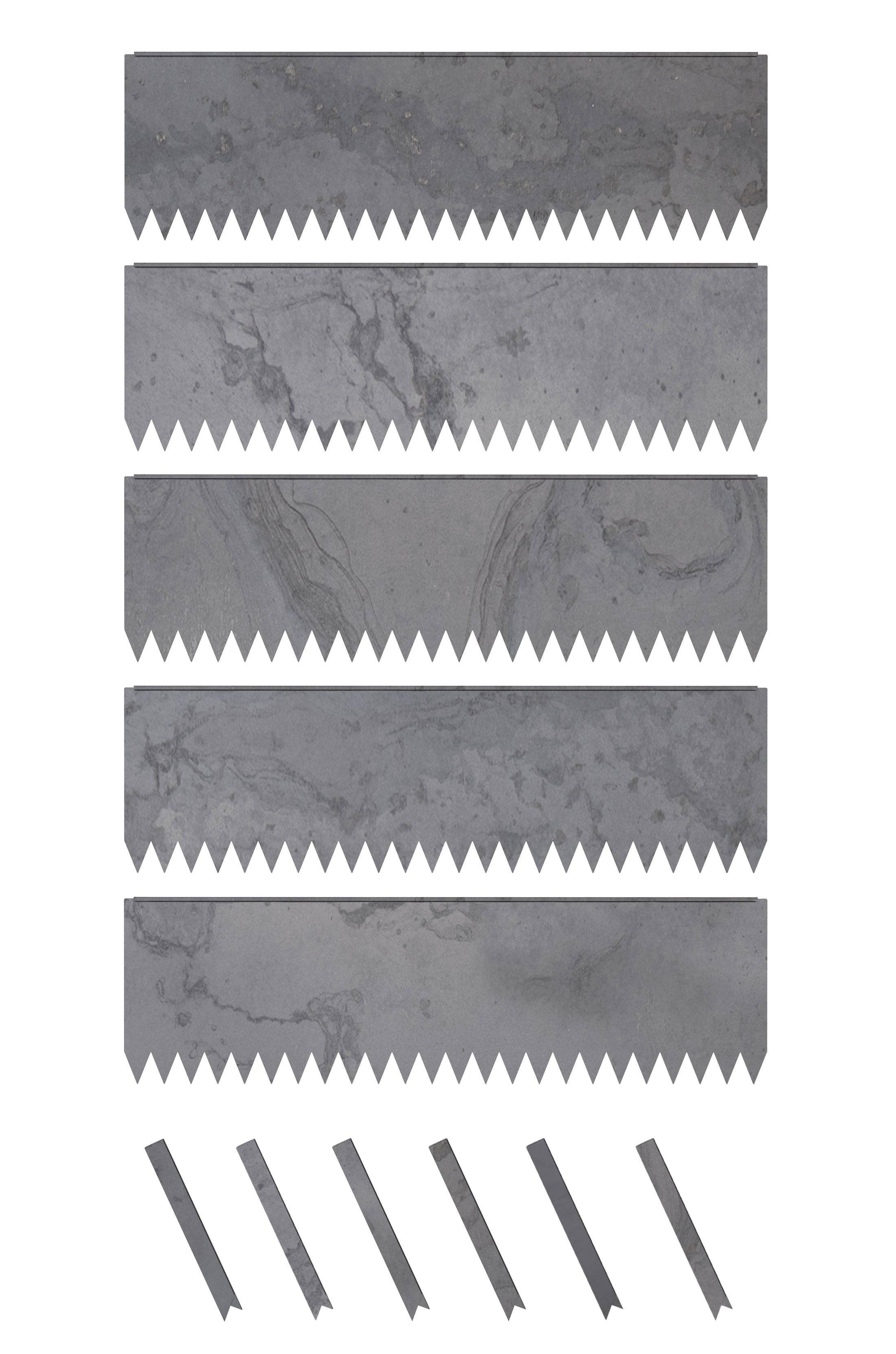 Hammer-In Landscape Edging - Cor-Ten Steel - 4ft Strips - Plus Connect ...