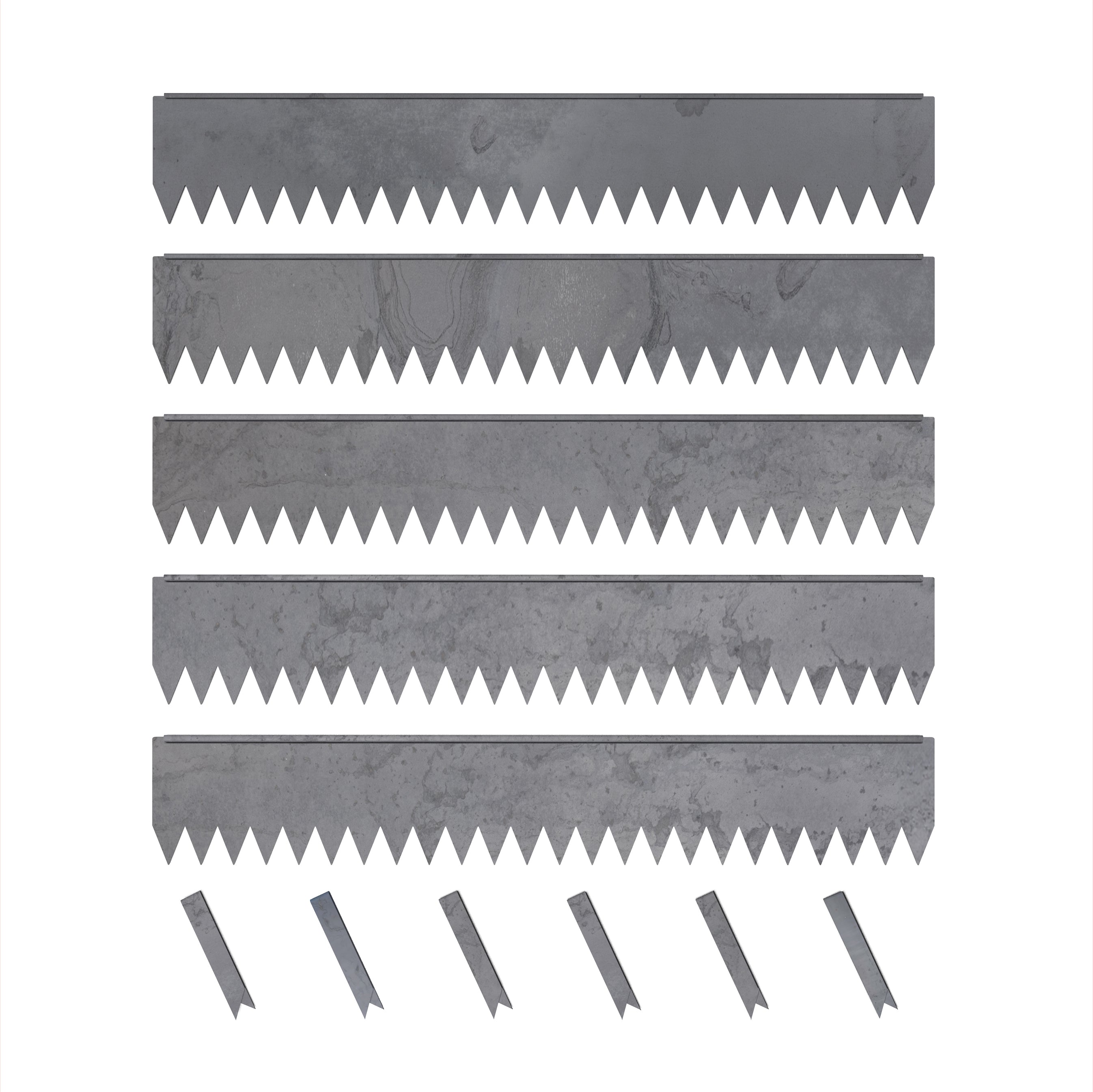 Hammer-In Landscape Edging - Cor-Ten Steel - 4ft Strips - Plus Connect ...