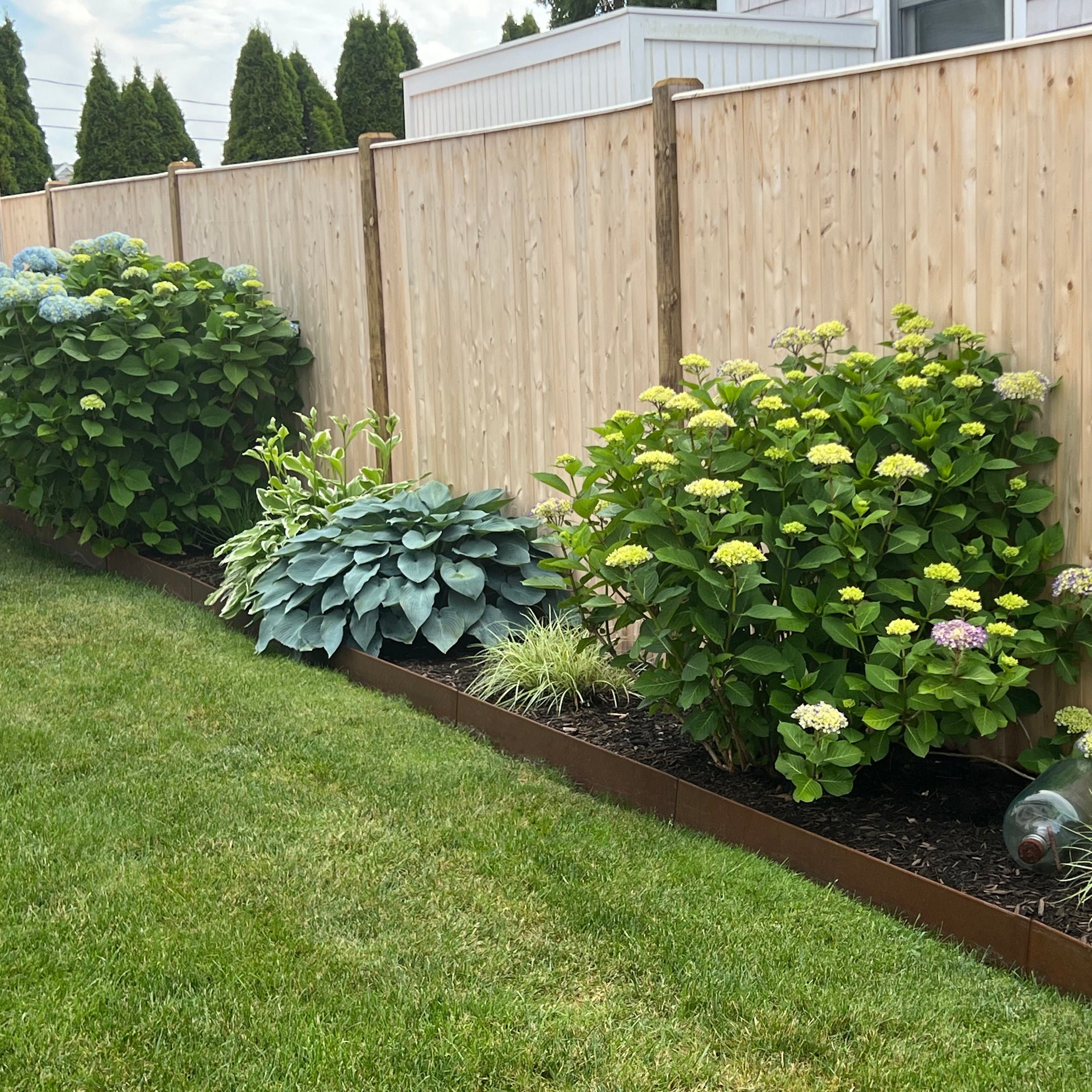 Hammer-In Landscape Edging - Cor-Ten Steel - 4ft Strips - Plus Connect ...