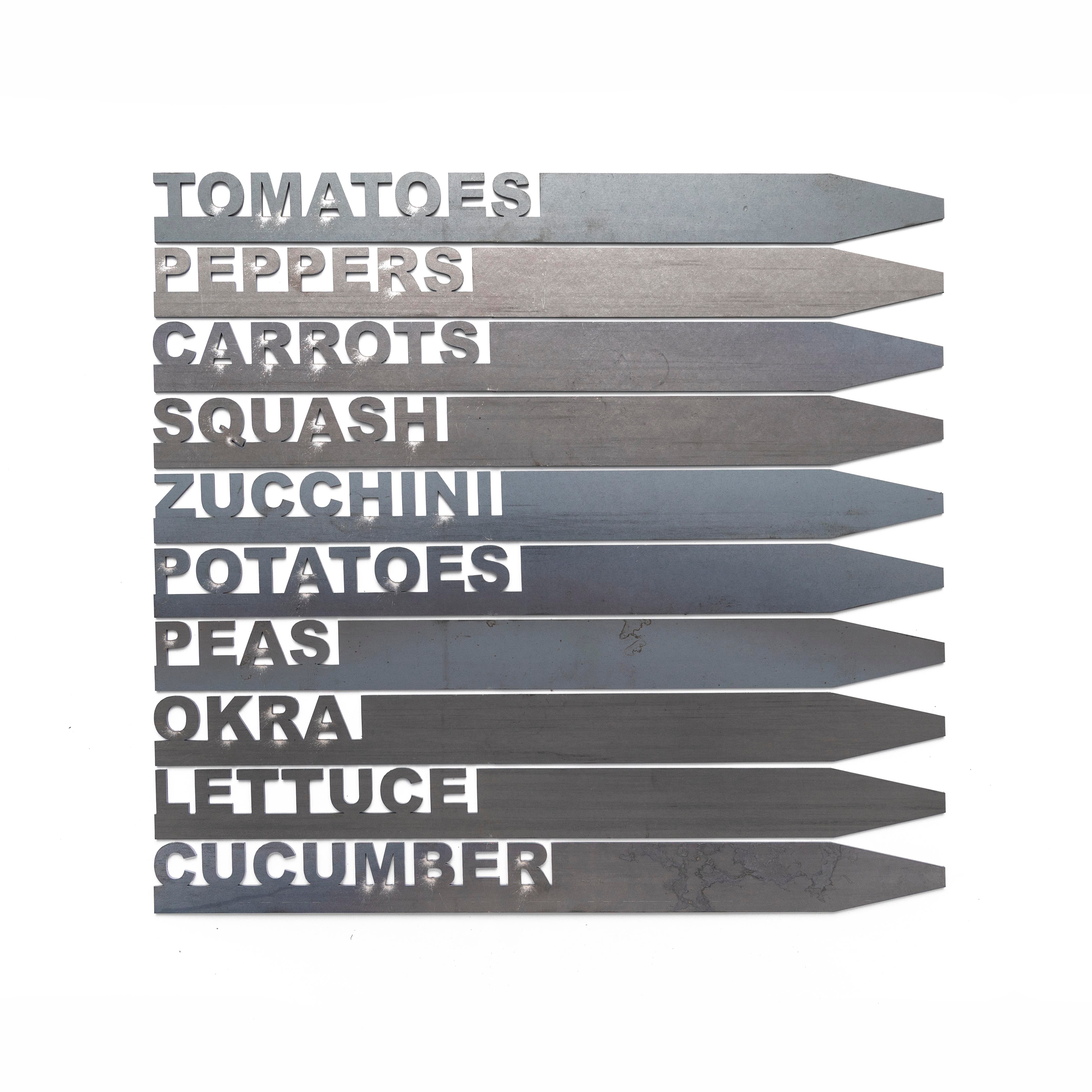 Garden Vegetable Markers – Edge Right