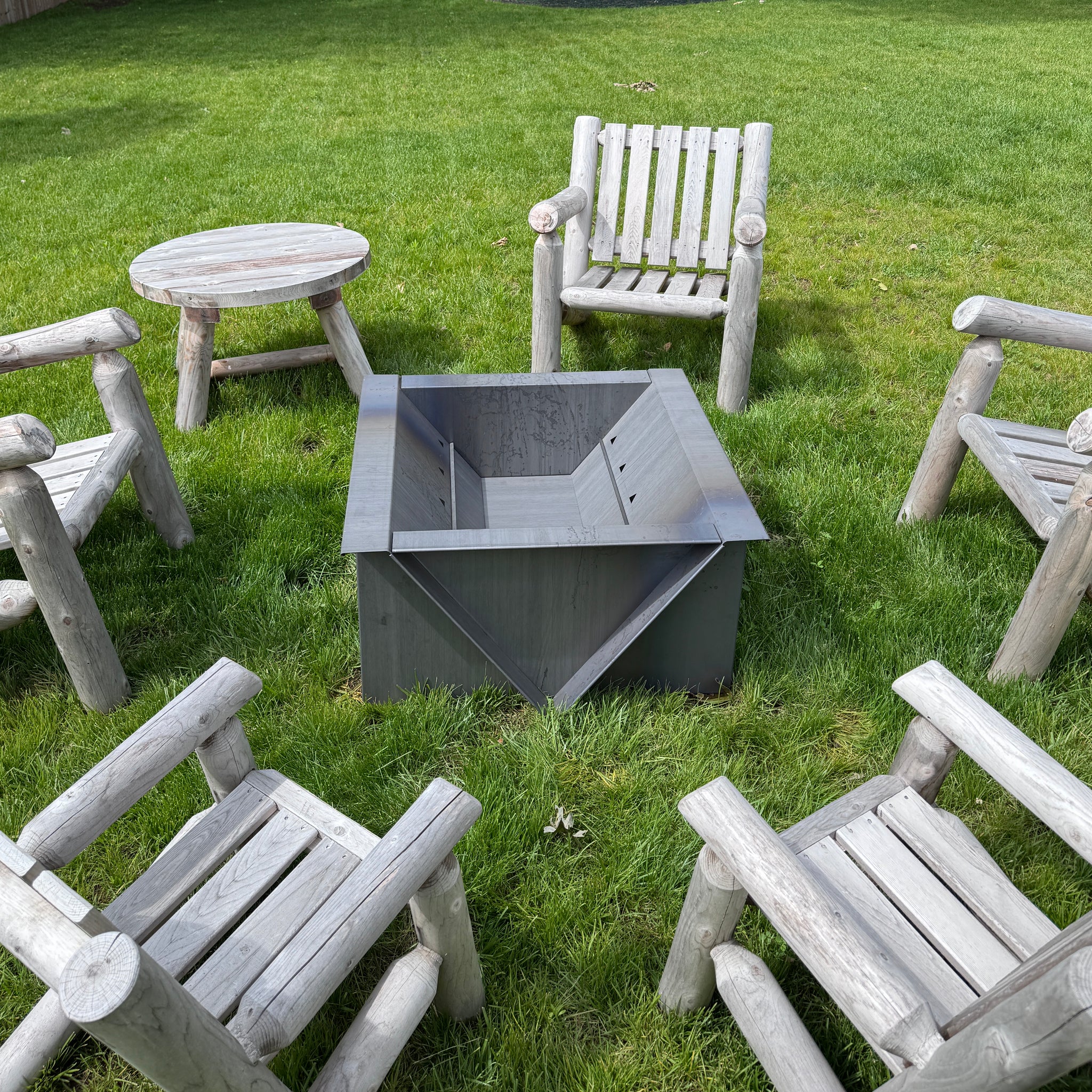 Modular Steel Fire Pit – Edge Right