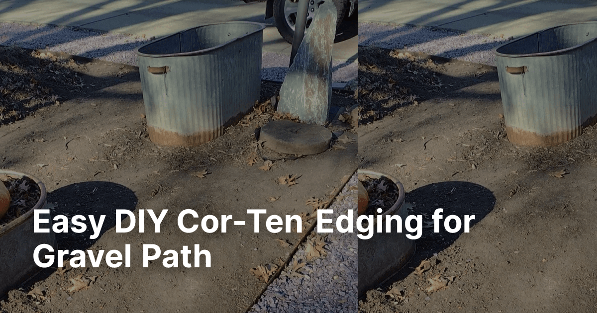 Easy DIY Cor-Ten Edging for Gravel Path | Edge Right