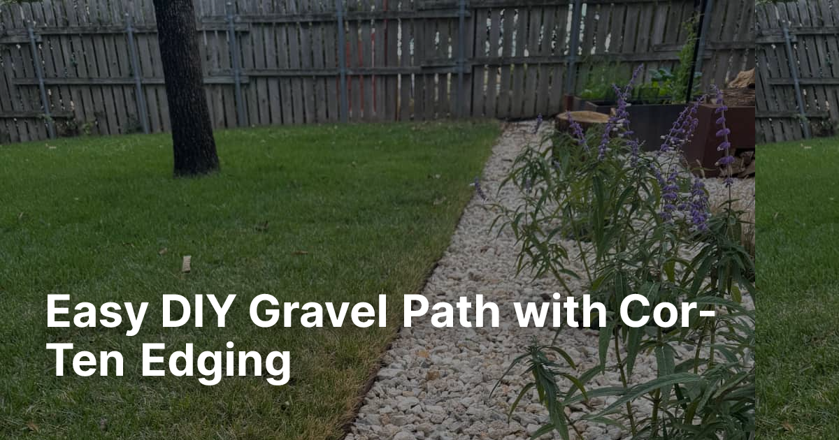 Easy DIY Gravel Path with Cor-Ten Edging | Edge Right